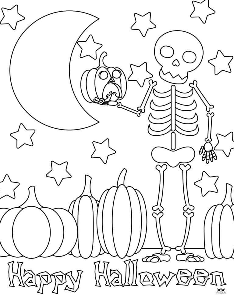 Happy Halloween Coloring Pages - 28 FREE Pages | Printabulls
