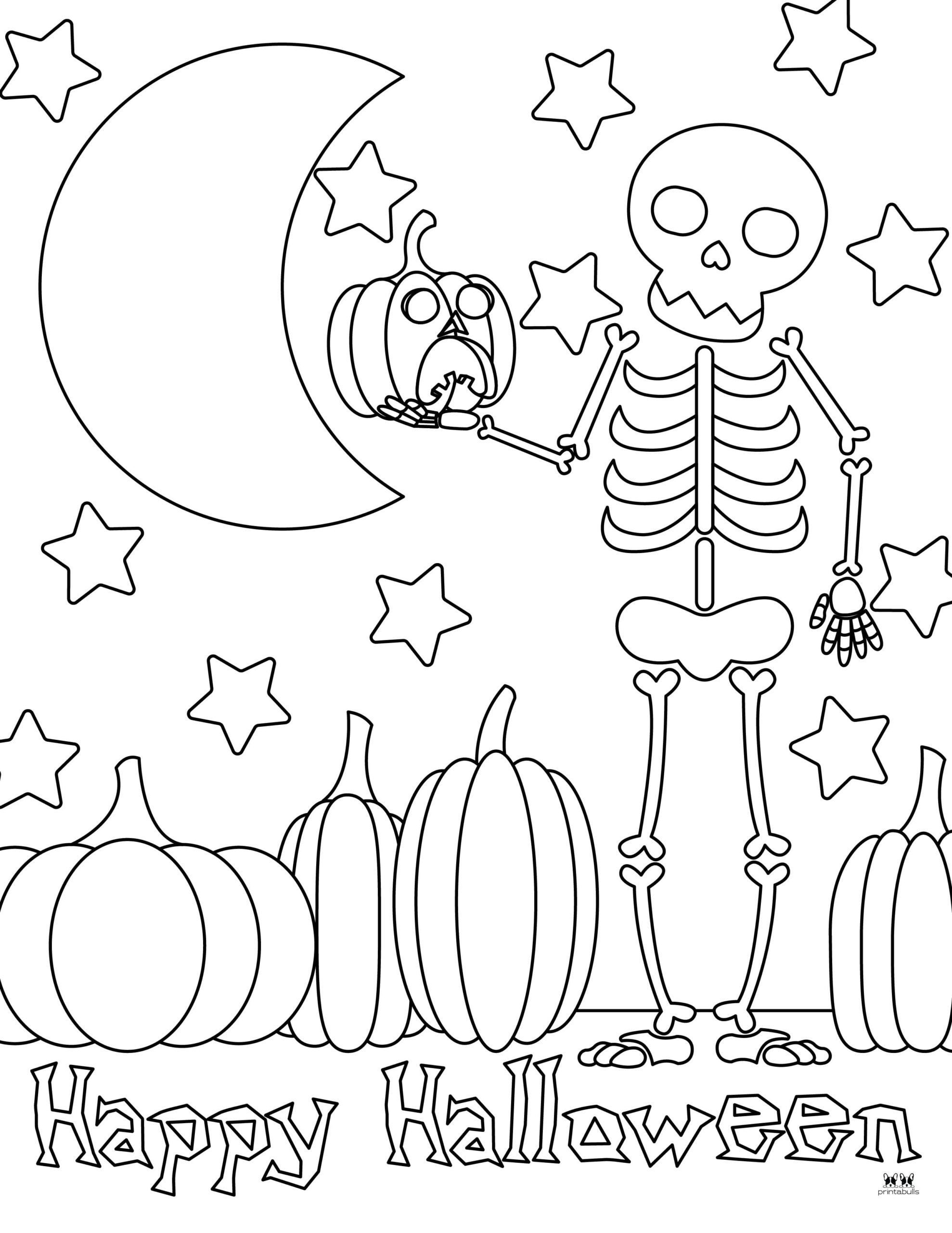 Happy Halloween Coloring Pages - 28 FREE Pages | Printabulls