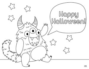 Happy Halloween Coloring Pages - 28 FREE Pages | Printabulls
