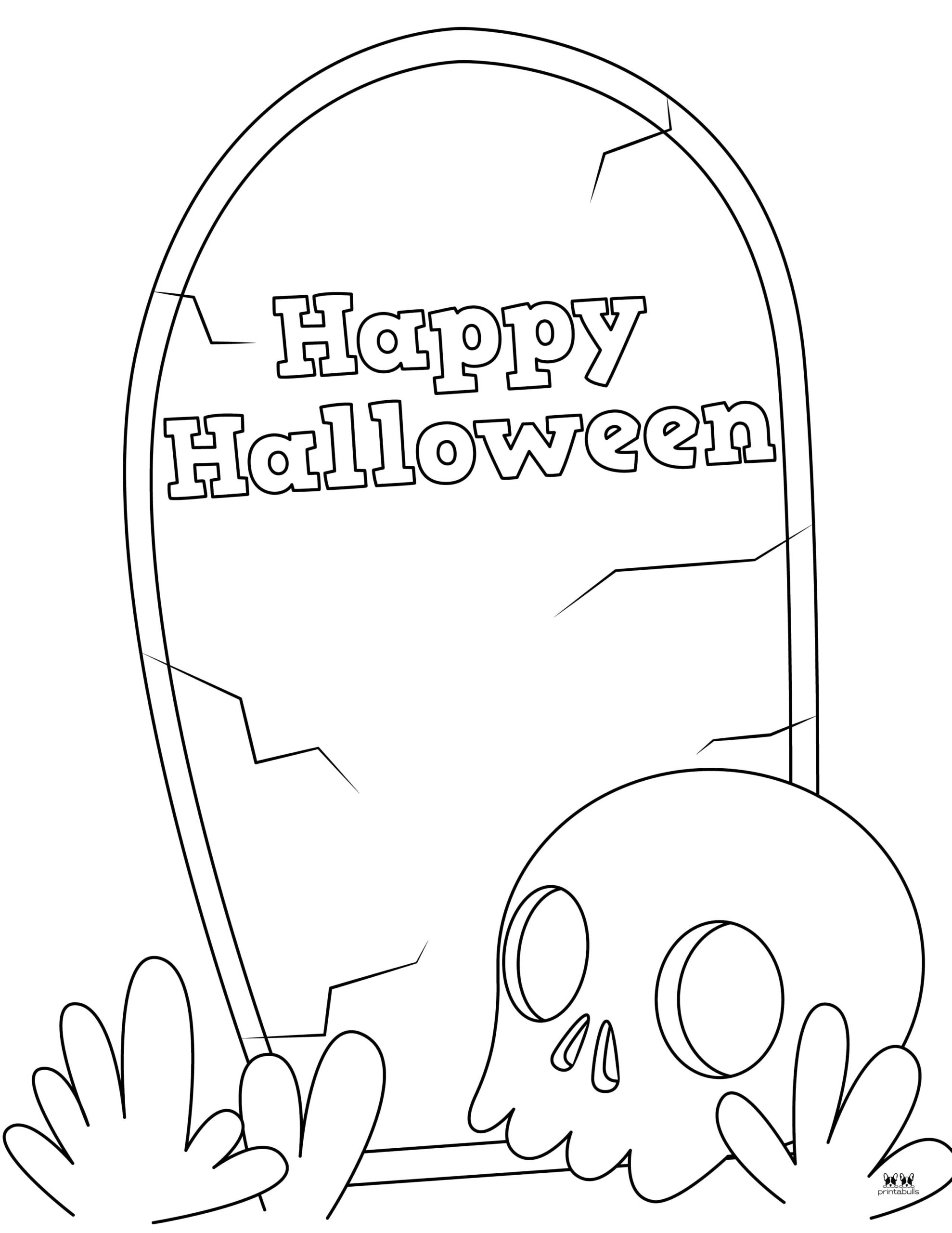 Happy Halloween Coloring Pages - 28 FREE Pages | Printabulls