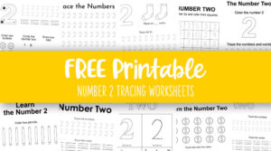 Number 2 Tracing Worksheets - 15 FREE Pages | Printabulls