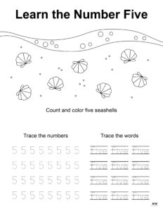 Number 5 Tracing Worksheets - 15 FREE Pages | Printabulls