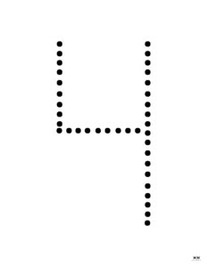 Number 4 Tracing Worksheets - 15 FREE Pages | Printabulls