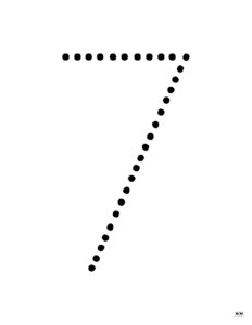 Number 7 Tracing Worksheets - 15 FREE Pages | Printabulls