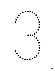 Number 3 Tracing Worksheets - 15 FREE Pages | Printabulls