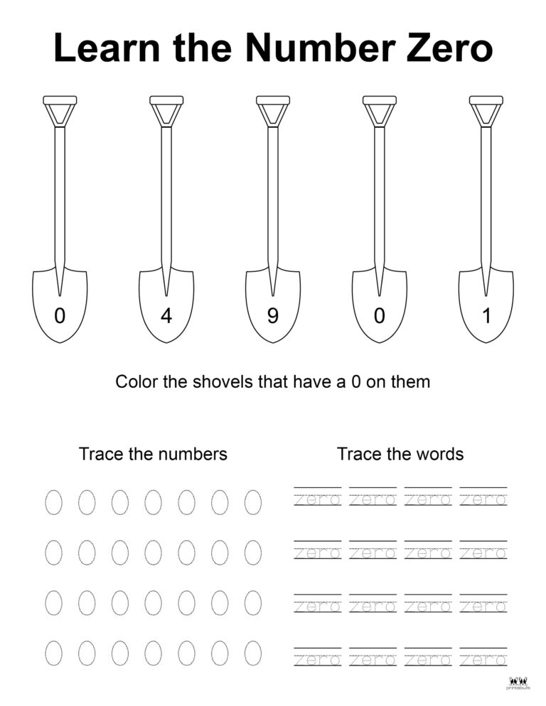 Number 0 Tracing Worksheets - 15 FREE Pages | Printabulls