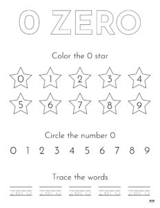Number 0 Tracing Worksheets - 15 FREE Pages | Printabulls