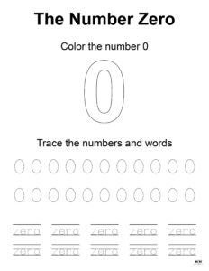 Number 0 Tracing Worksheets - 15 FREE Pages | Printabulls