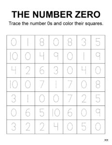 Number 0 Tracing Worksheets - 15 FREE Pages | Printabulls
