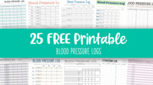 Blood Pressure Logs - 25 FREE Printables | Printabulls