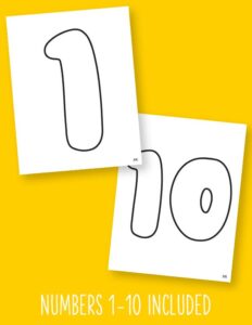 Printable Bubble Numbers - 32 FREE Printables | Printabulls