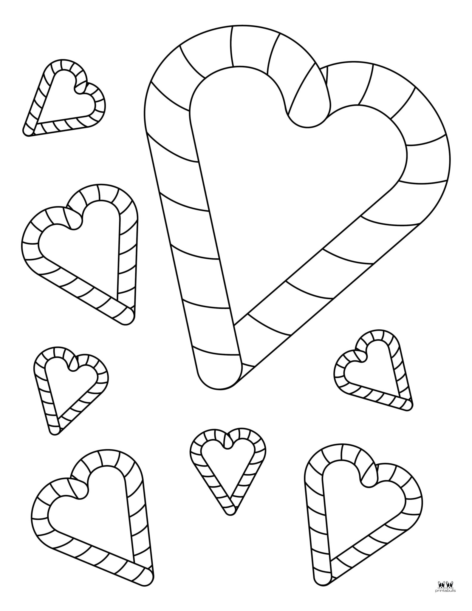 Candy Cane Coloring Pages & Templates - 35 Pages | Printabulls