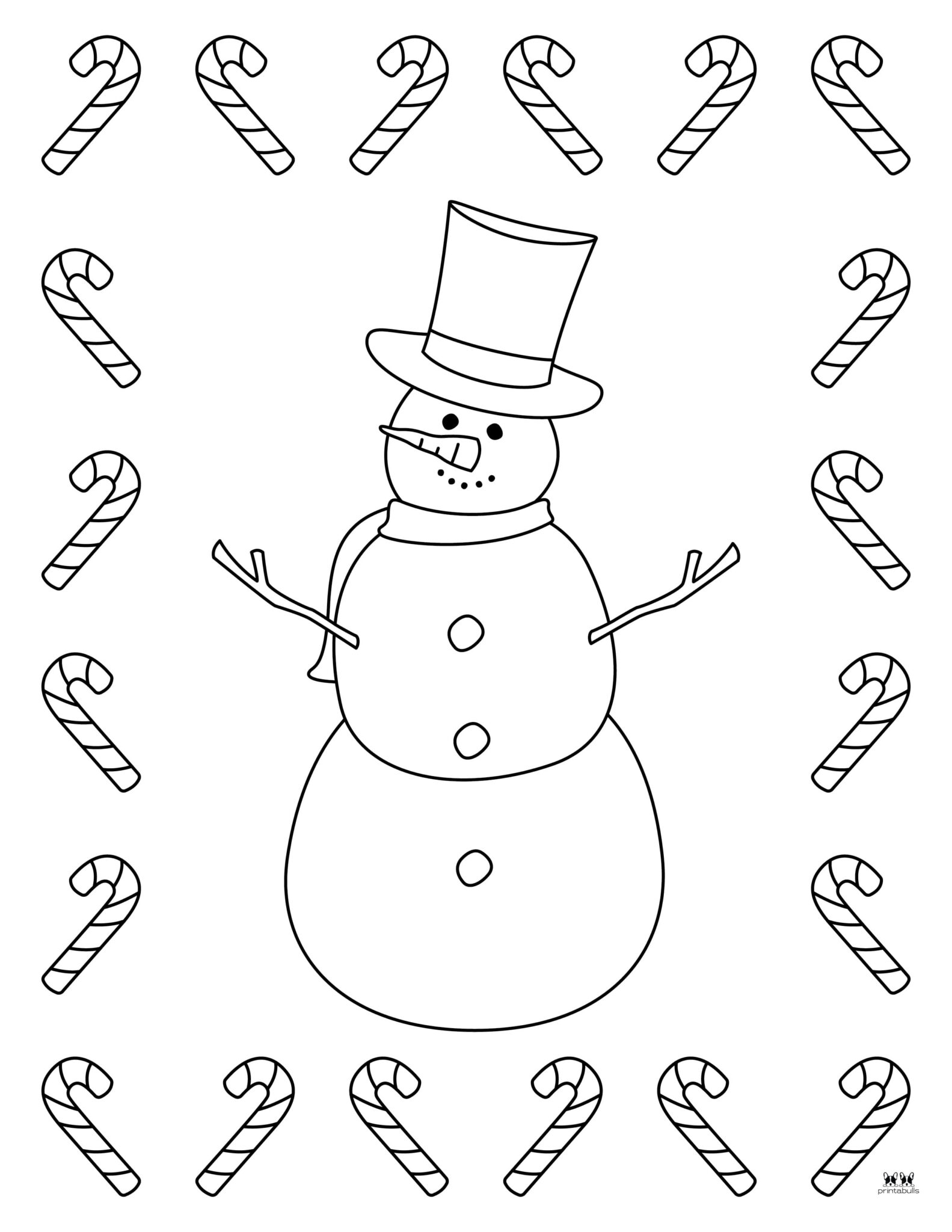 Candy Cane Coloring Pages & Templates - 35 Pages | Printabulls