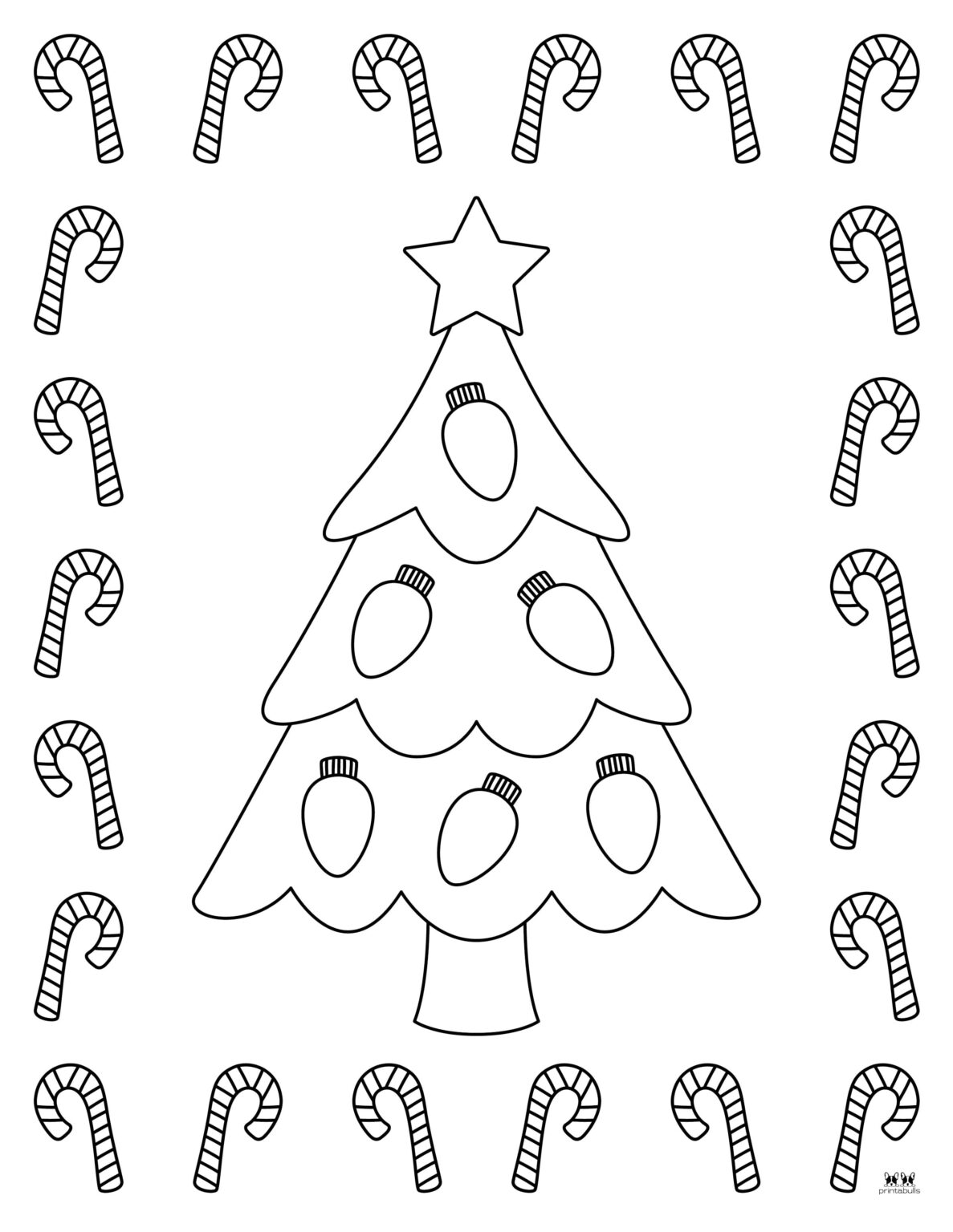 Candy Cane Coloring Pages & Templates - 35 Pages | Printabulls