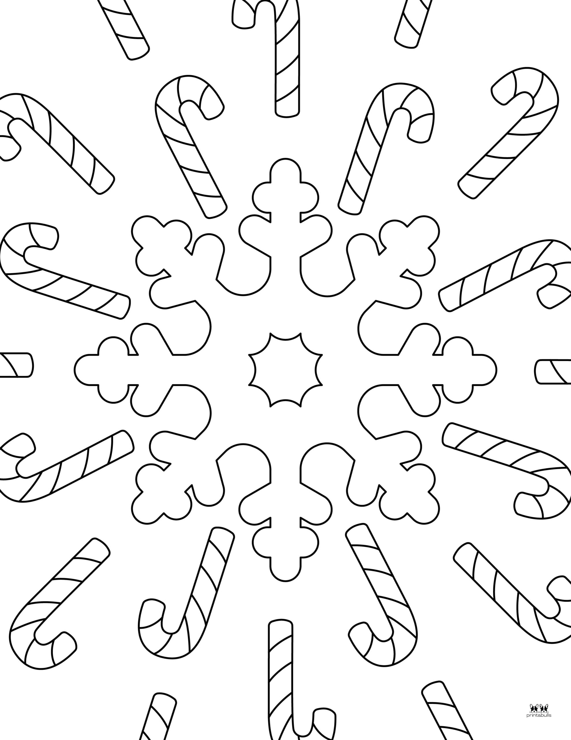Candy Cane Coloring Pages & Templates - 35 Pages | Printabulls