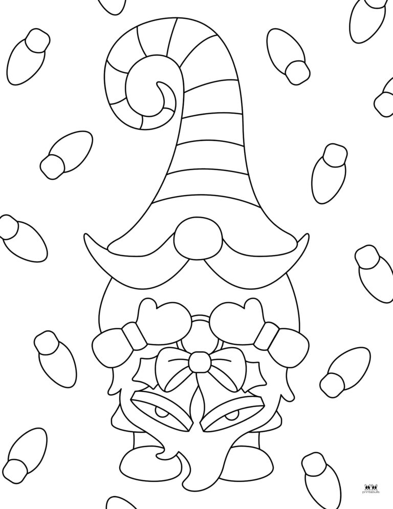 Christmas Gnome Coloring Pages - 25 FREE Pages | Printabulls