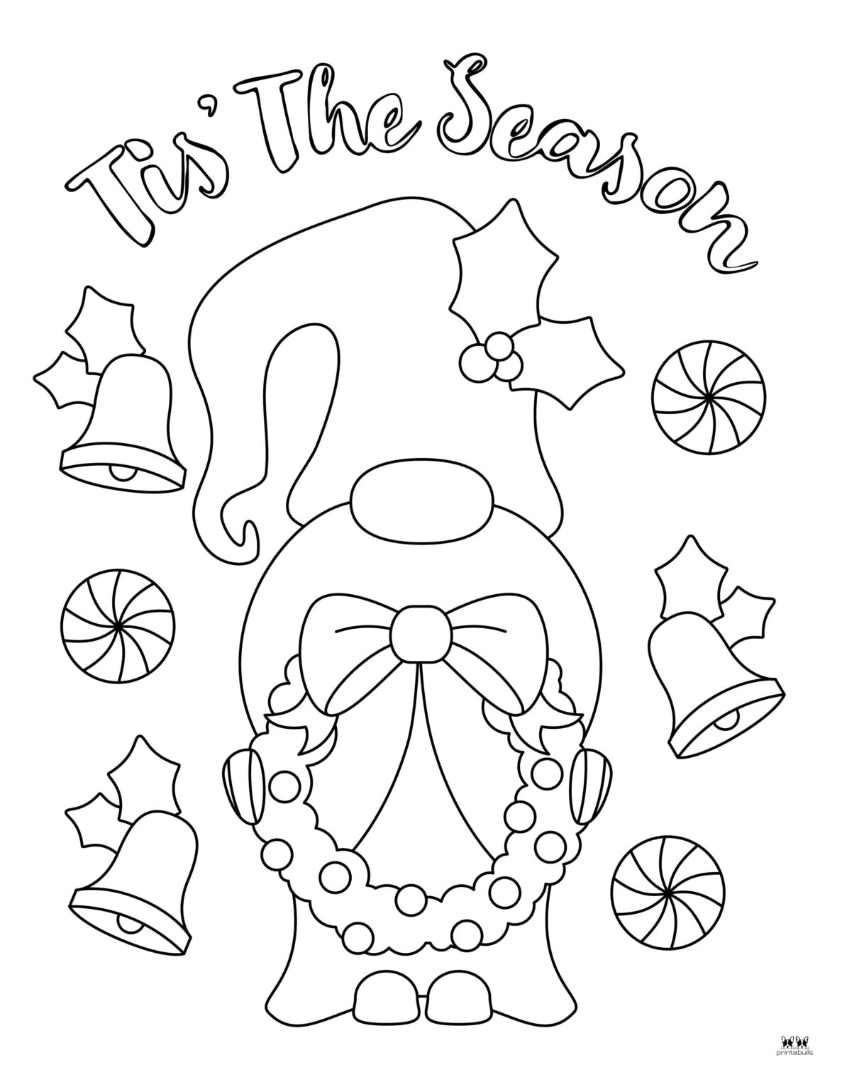 Christmas Gnome Coloring Pages - 25 FREE Pages | Printabulls