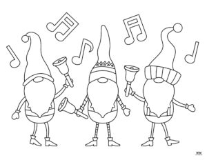 Christmas Gnome Coloring Pages - 25 FREE Pages | Printabulls