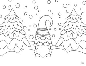Christmas Gnome Coloring Pages - 25 FREE Pages | Printabulls