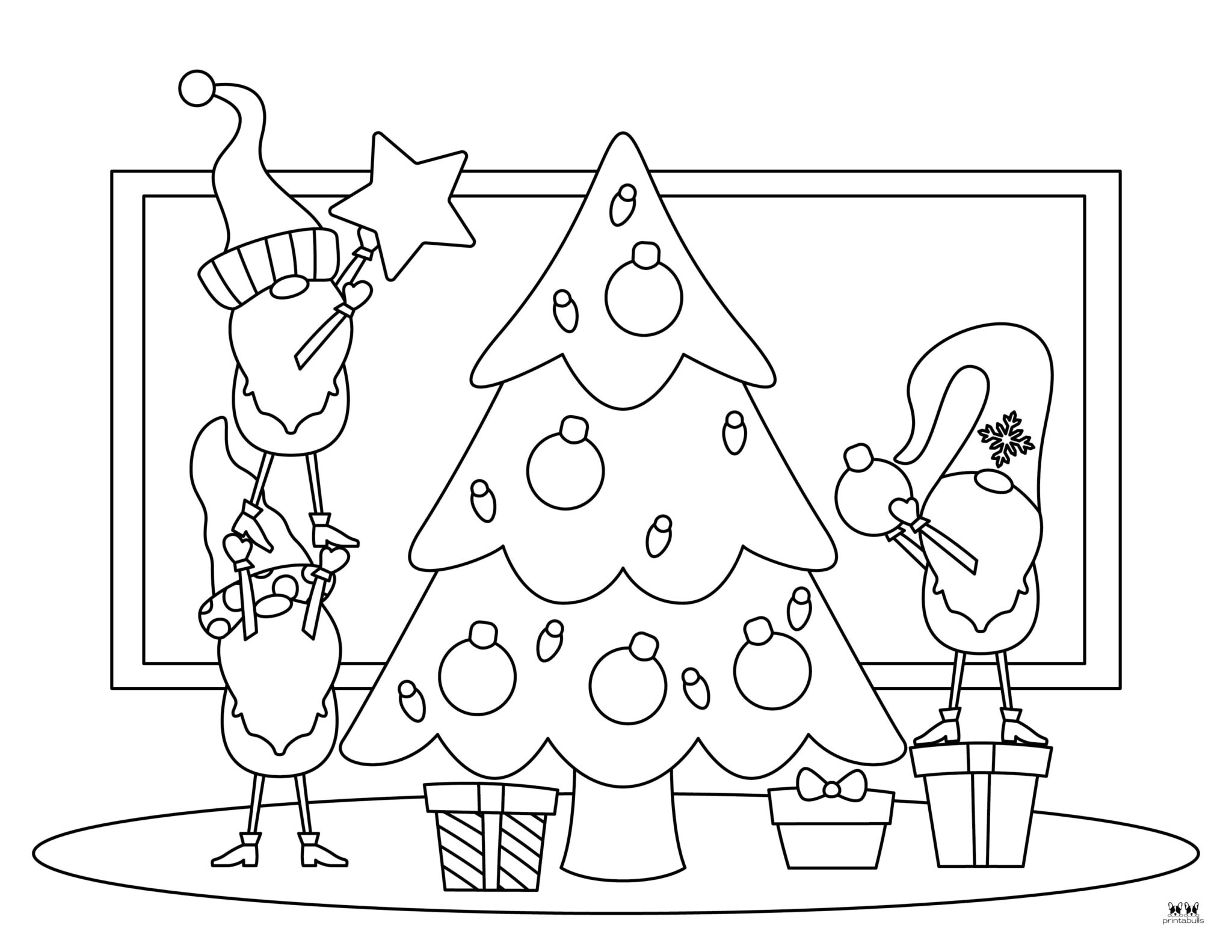 Christmas Gnome Coloring Pages - 25 FREE Pages | Printabulls
