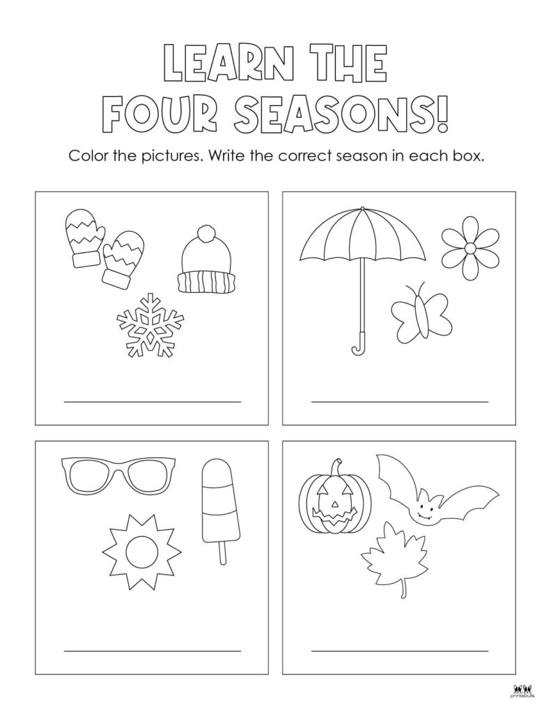 Four Seasons Worksheets Printables 51 Pages PrintaBulk Four Seasons Worksheets Printables 51 Pages PrintaBulk