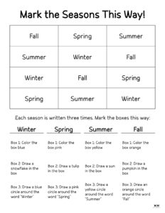 Four Seasons Worksheets & Printables - 51 Pages | Printabulls