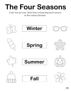 Four Seasons Worksheets & Printables - 51 Pages | Printabulls