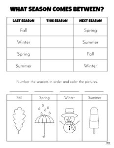 Four Seasons Worksheets & Printables - 51 Pages | Printabulls