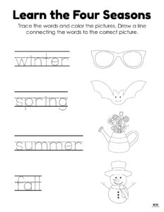 Four Seasons Worksheets & Printables - 51 Pages | Printabulls