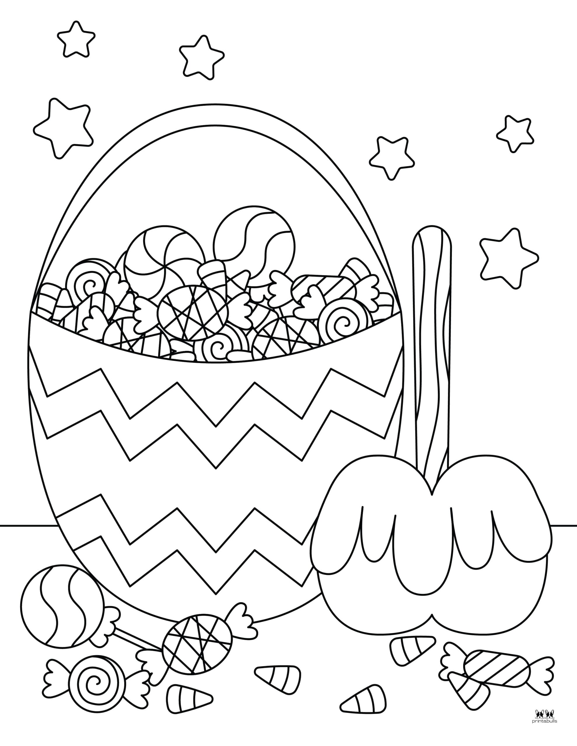 Halloween Candy Coloring Pages - 25 FREE Pages | Printabulls