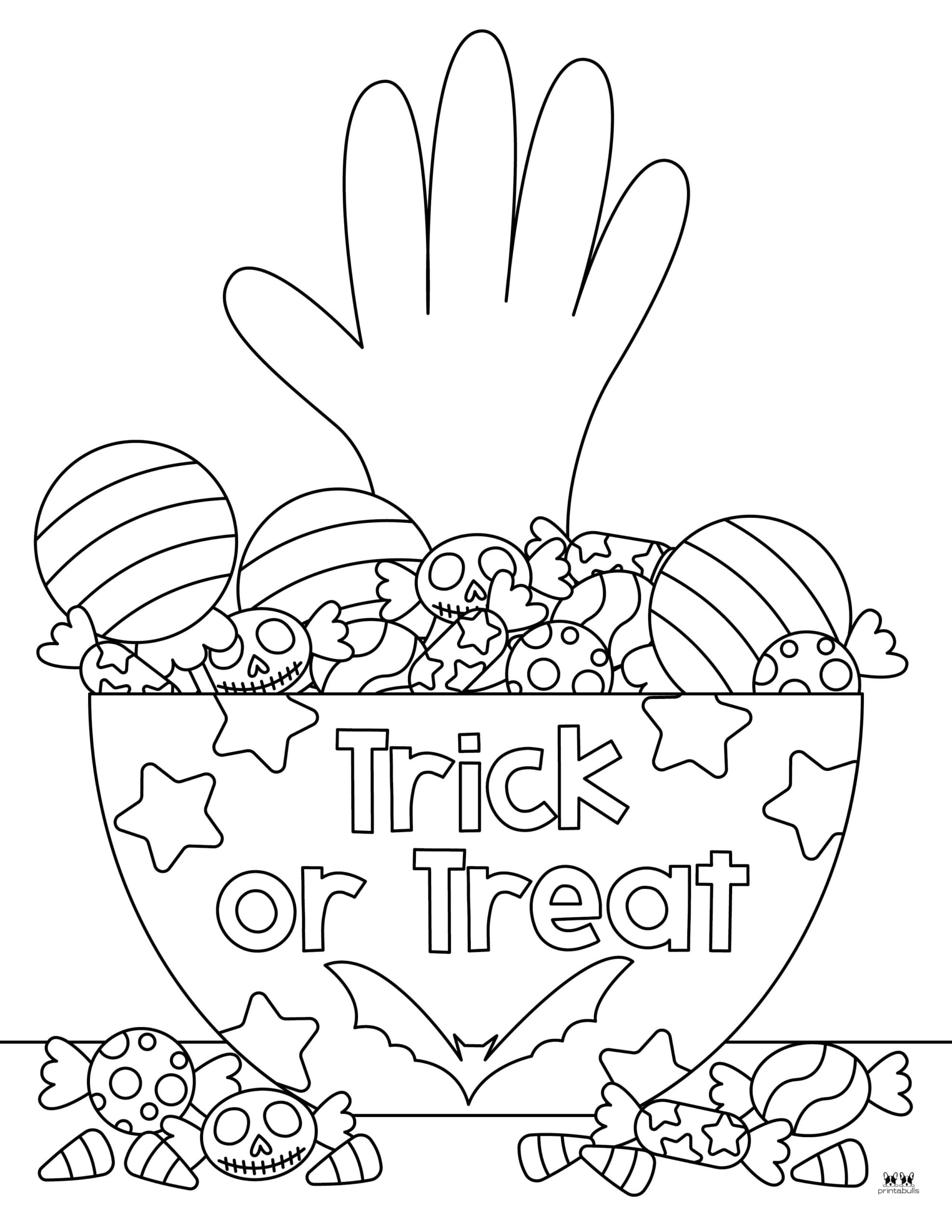 Halloween Candy Coloring Pages - 25 FREE Pages | Printabulls
