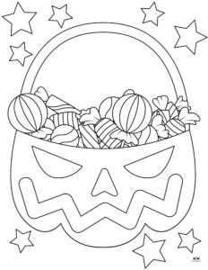 Halloween Candy Coloring Pages - 25 FREE Pages | Printabulls