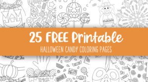 Halloween Candy Coloring Pages - 25 FREE Pages | Printabulls