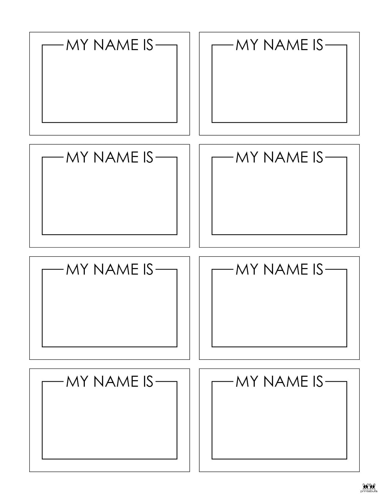 Name Tags - 44 Unique Designs - FREE | Printabulls