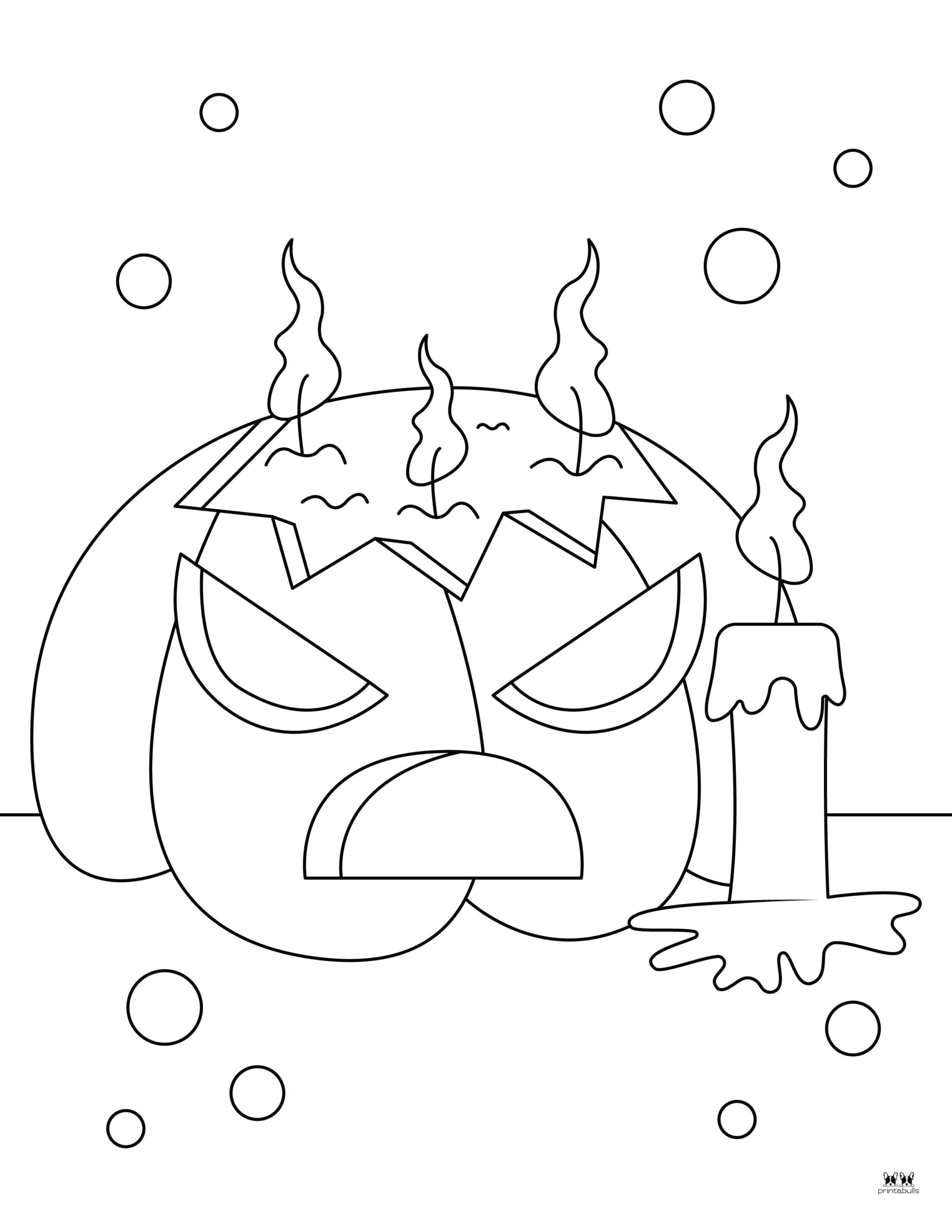 Jack-o'-Lantern Coloring Pages - 25 FREE Pages | Printabulls