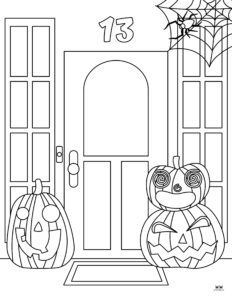 Jack-o'-Lantern Coloring Pages - 25 FREE Pages | Printabulls