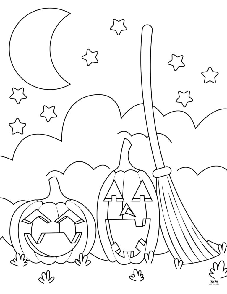 Jack-o'-Lantern Coloring Pages - 25 FREE Pages | Printabulls
