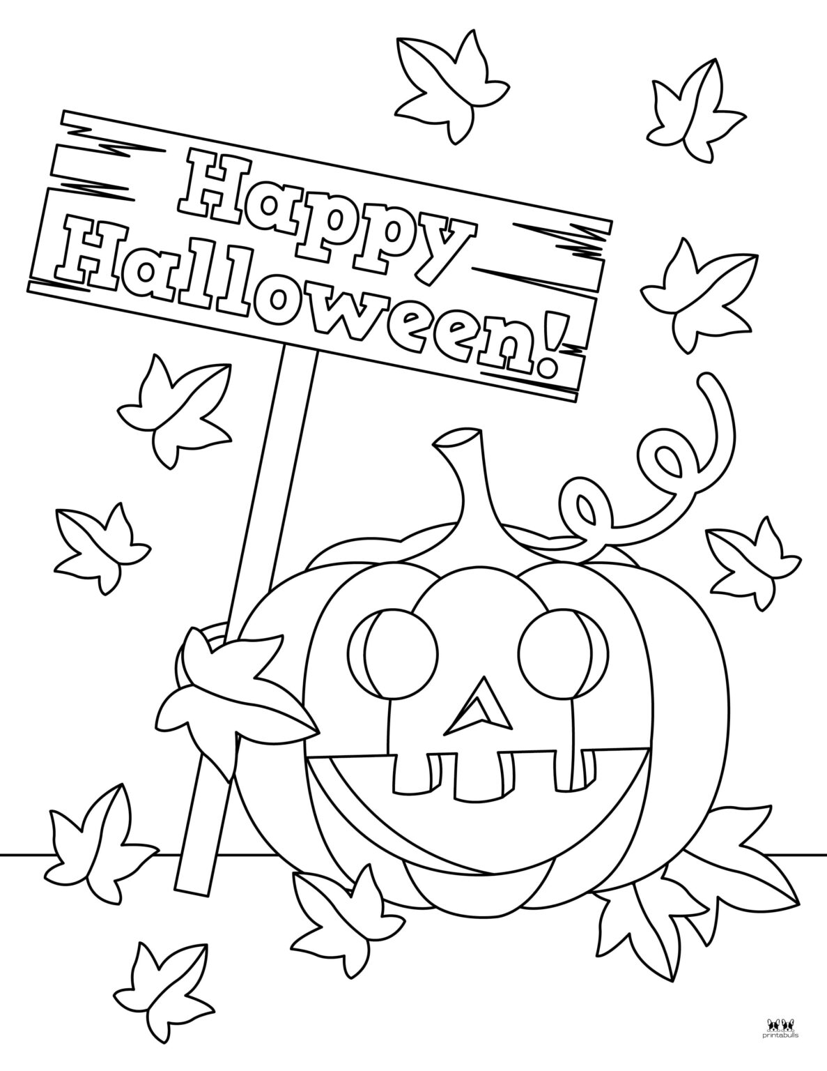 Jack-o'-Lantern Coloring Pages - 25 FREE Pages | Printabulls