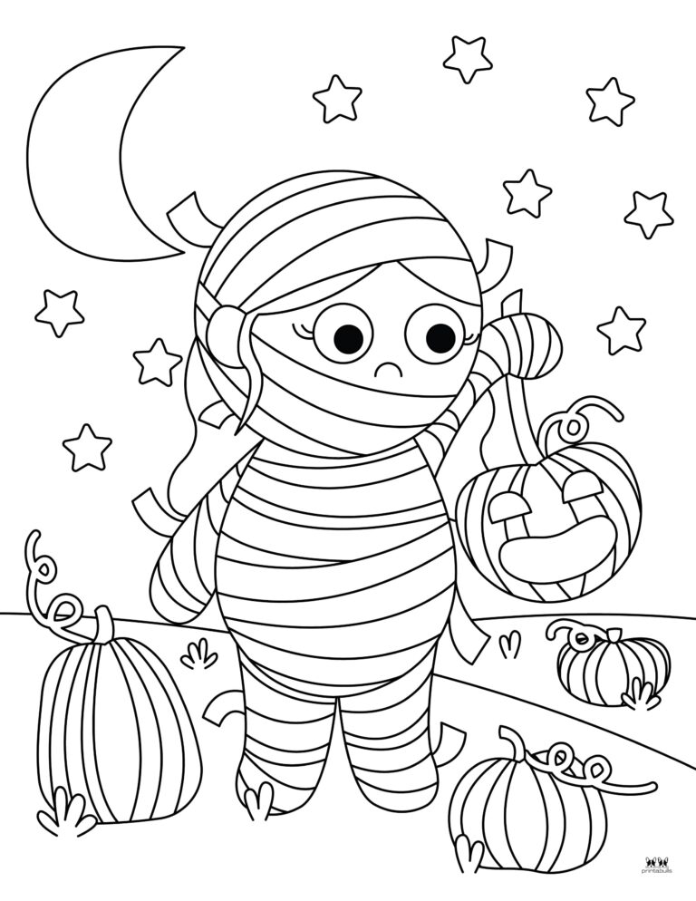 Mummy Coloring Pages & Templates - 25 FREE Pages | Printabulls