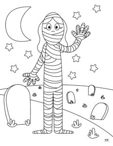 Mummy Coloring Pages & Templates - 25 FREE Pages | Printabulls