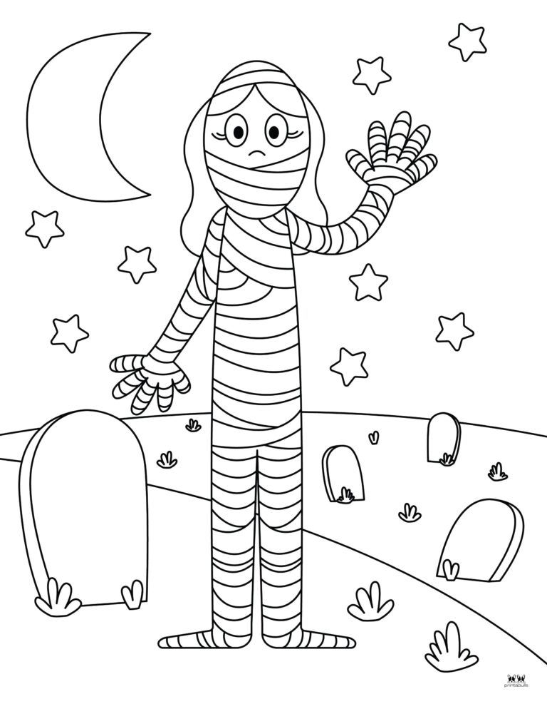 Mummy Coloring Pages & Templates - 25 FREE Pages | Printabulls