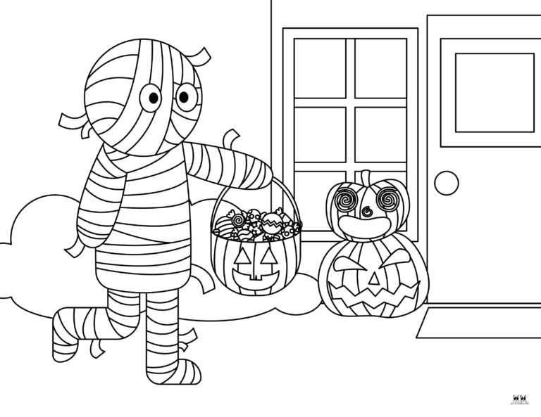 Mummy Coloring Pages & Templates - 25 FREE Pages | Printabulls