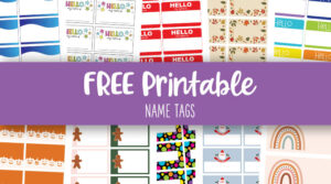 Name Tags - 44 Unique Designs - FREE | Printabulls