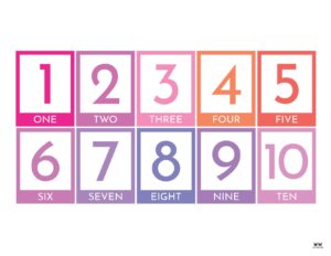 Printable Numbers - 58 FREE Printables | Printabulls