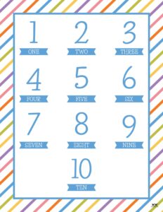 Printable Numbers - 58 FREE Printables | Printabulls
