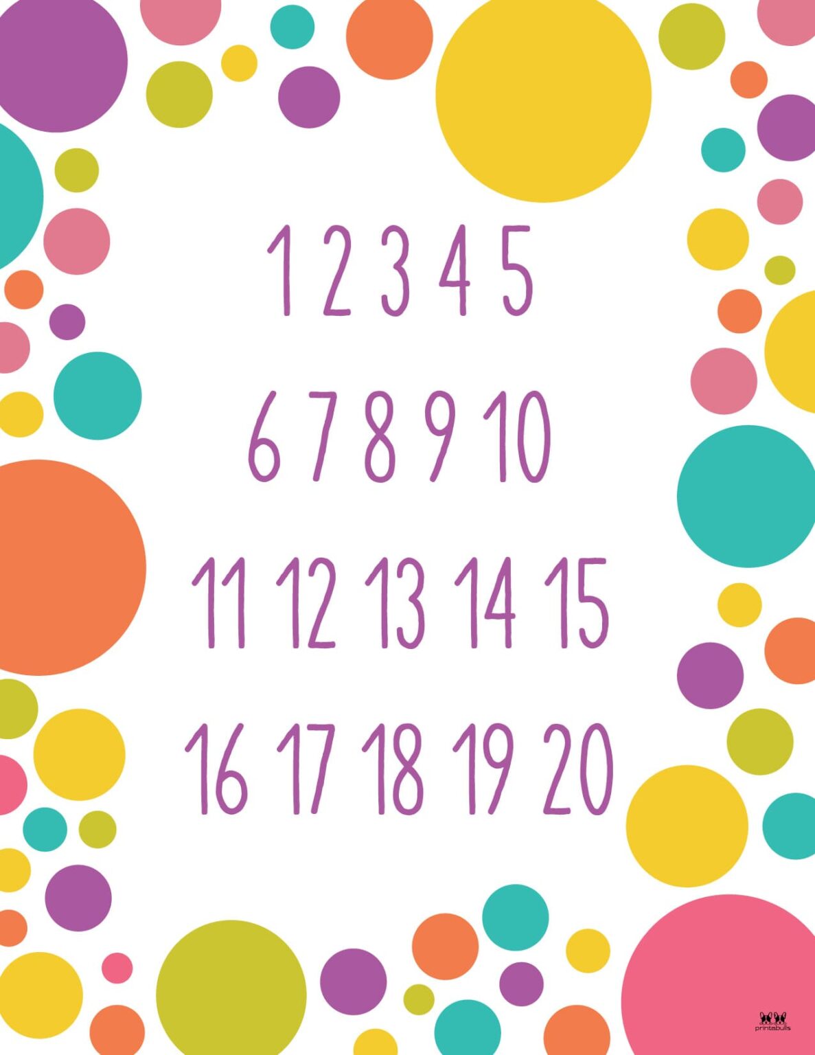 Printable Numbers - 58 FREE Printables | Printabulls