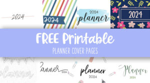 Planner Cover Pages - FREE 2024 Planner Pages | Printabulls