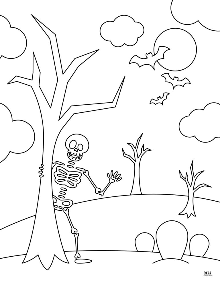 Skeleton Coloring Pages - 25 FREE Pages | Printabulls