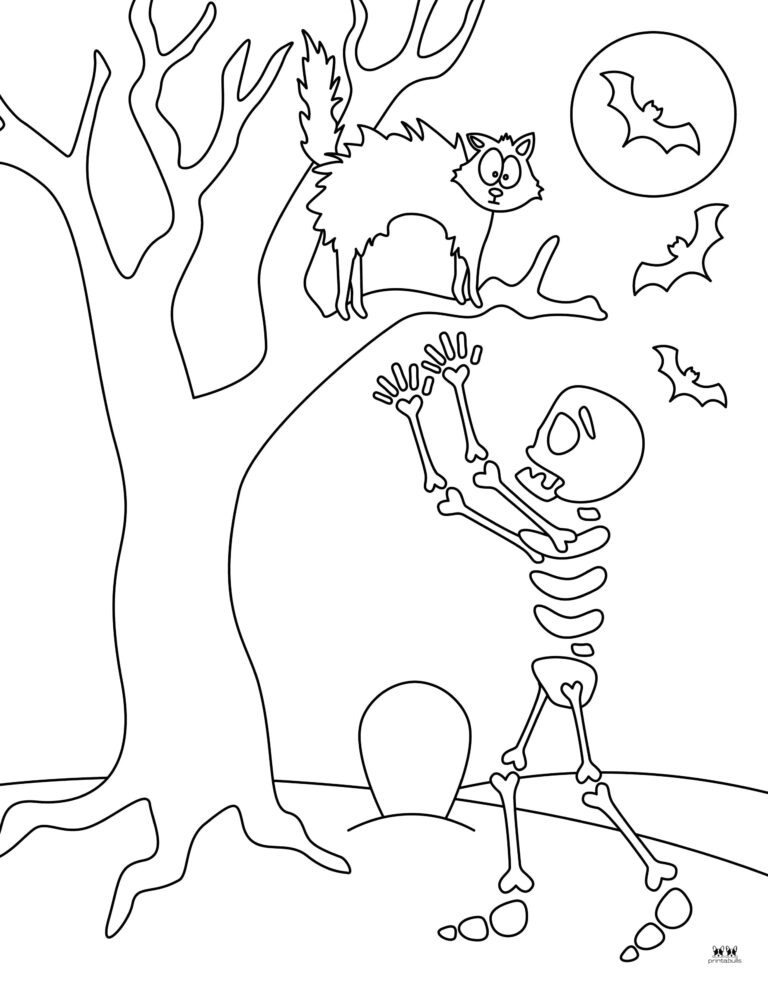 Skeleton Coloring Pages - 25 FREE Pages | Printabulls