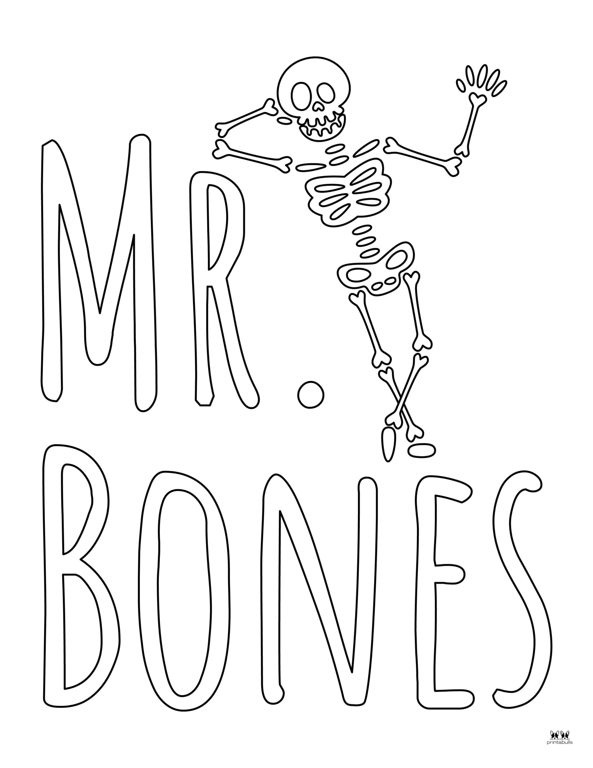 Skeleton Coloring Pages - 25 FREE Pages | Printabulls